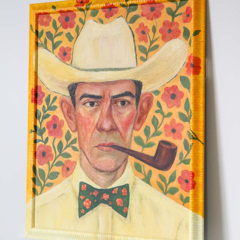 Frank | Yellow Cowboy Painting – Scout Design Studio